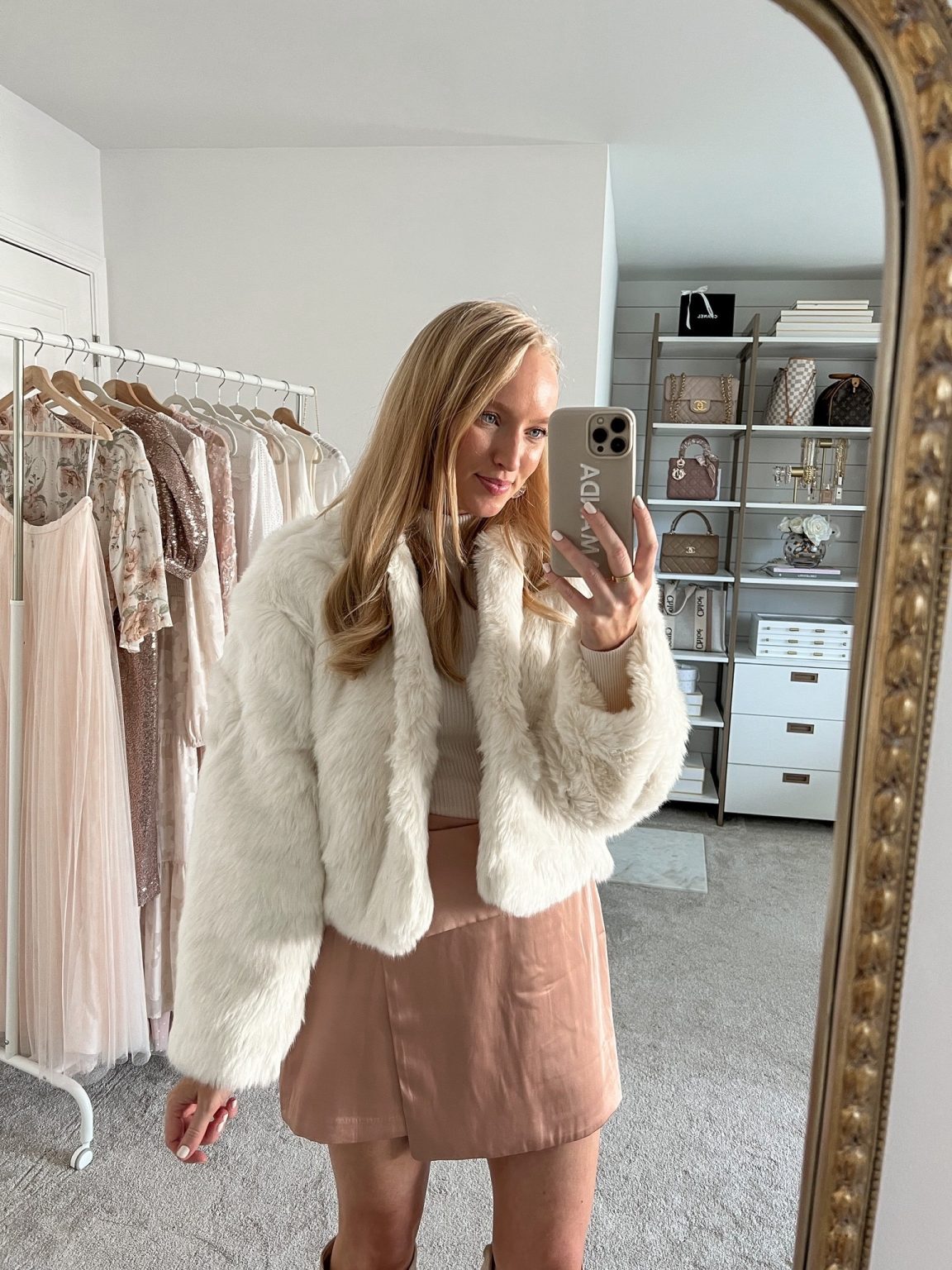 How to Wear a Cream Coat - Strawberry Chic